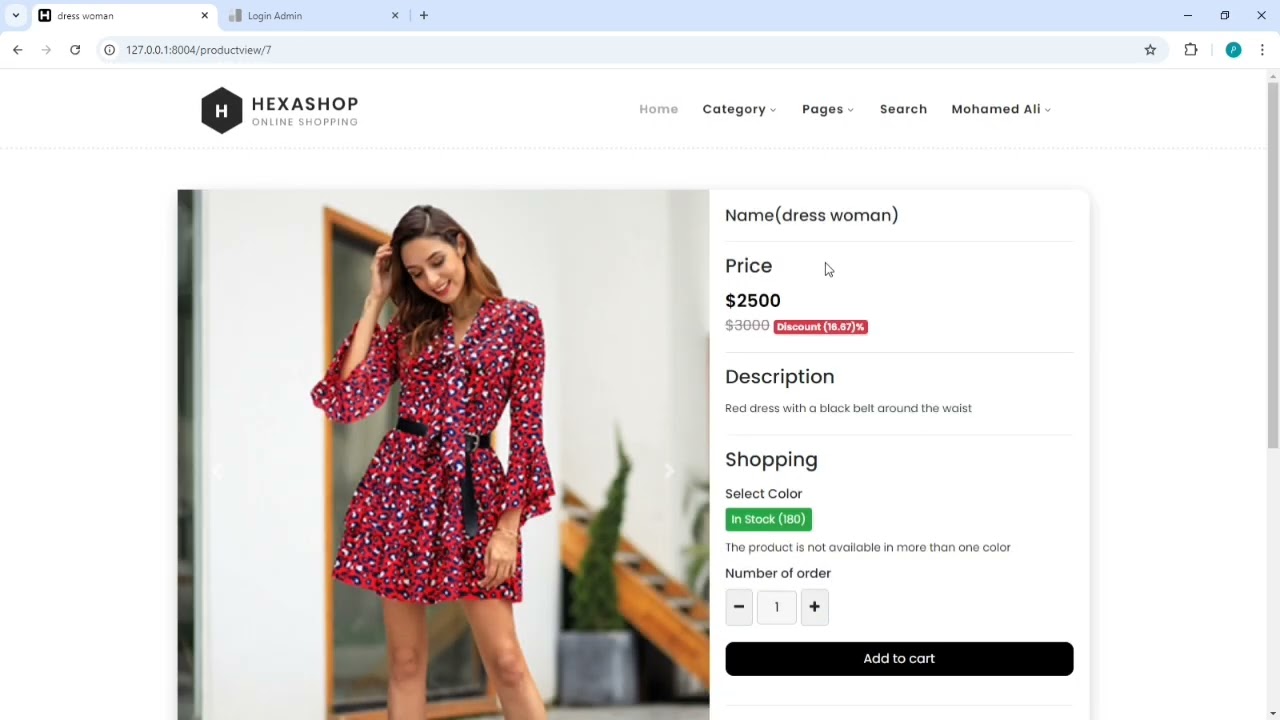 E-commerce HEXASHOP Laravel Project