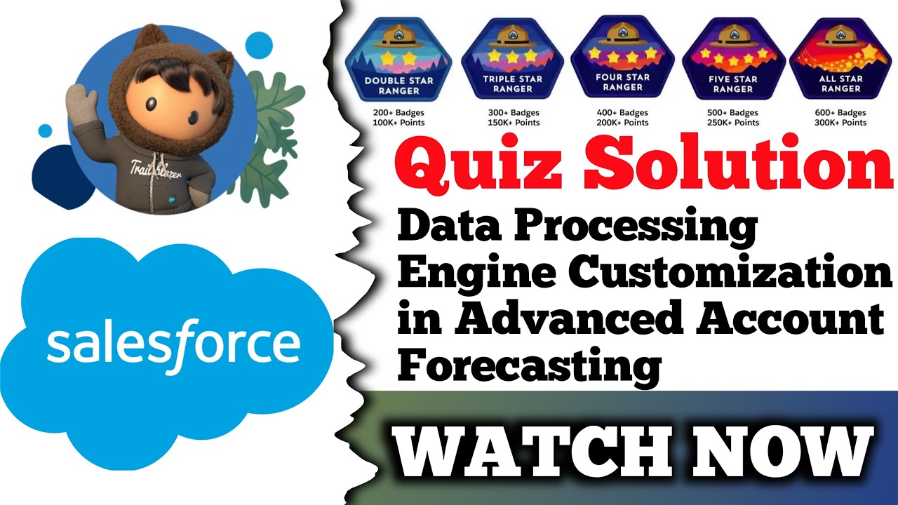 Data Processing Engine Customization in Advanced Account Forecasting | Salesforce | Quiz Solution