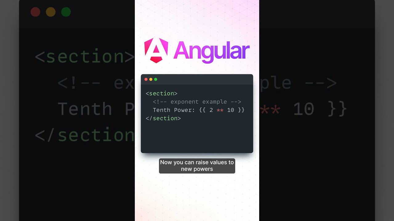 Support void and exponentiation operators in templates #Angularv20