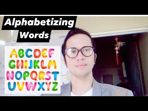 HOW TO ALPHABETIZE A LIST OF WORDS ( Drills & Motivation)#RamzTutorialEducational📚📖🖊✏️✅