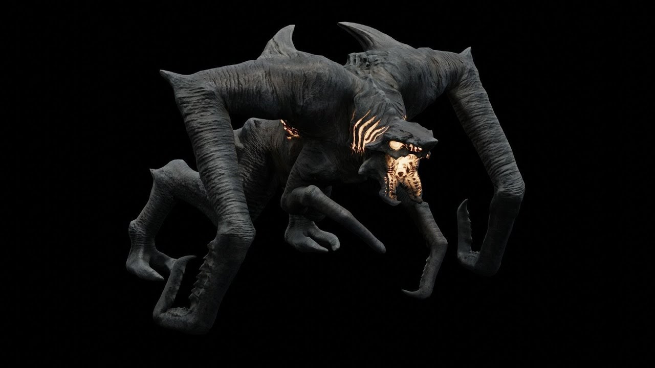 Megahexonyx - Alien Kaiju Creature - 3D rigged model