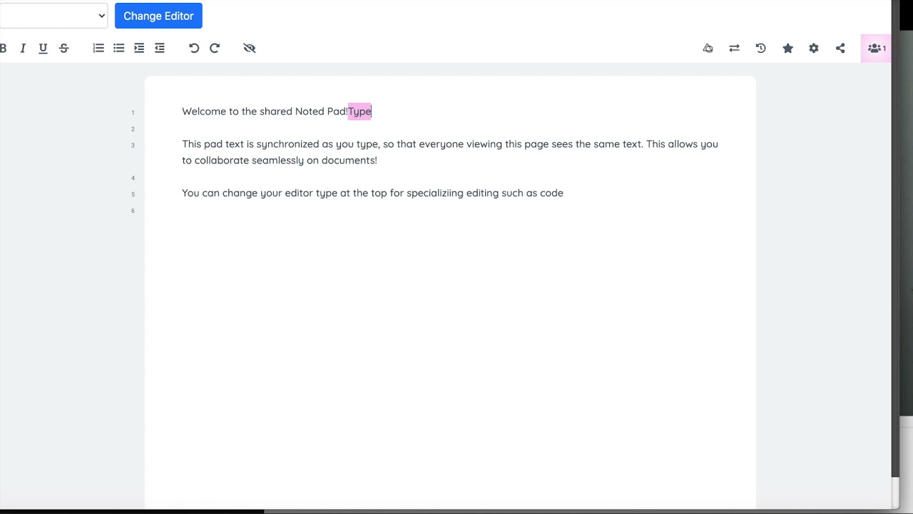 Collaborative Code Editor