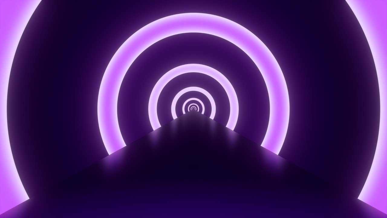 Purple Sci-Fi Futuristic Tunnel Animation Loop | Motion Background | 4K | 60FPS | Free Download