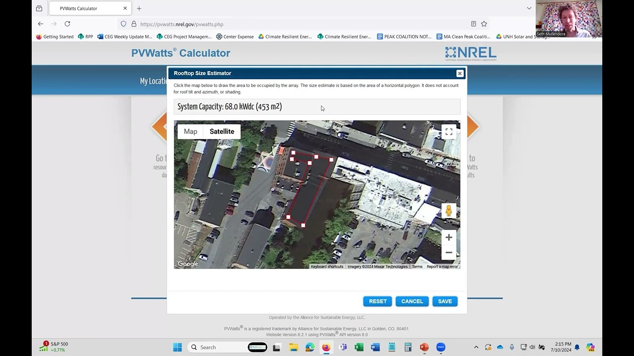 Assessing the Solar Potential of a Building
