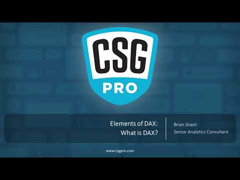 Elements of DAX 01-01: What is DAX?