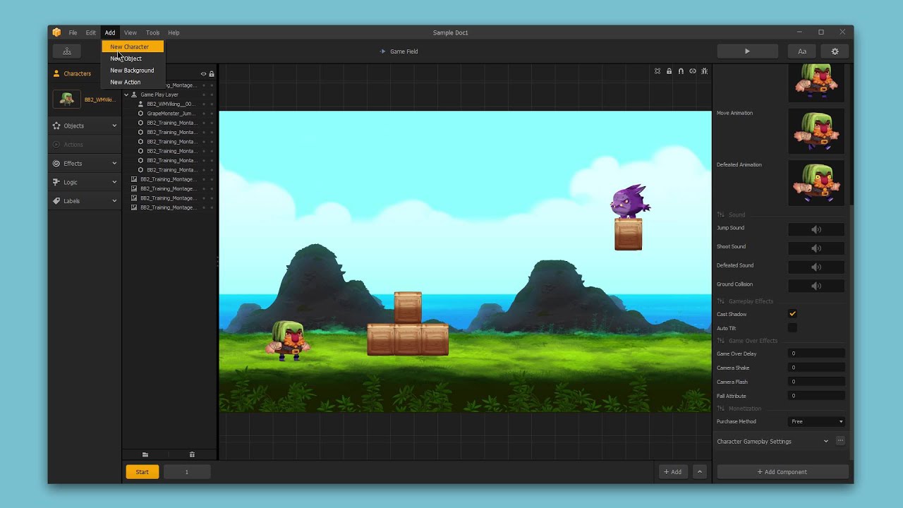 Menu Bar - Buildbox 2 Tutorial