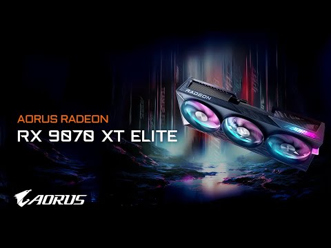 Experience ultra-fast gaming with the AORUS RADEON RX 9070 XT ELITE 16GB GRAPHICS CARD!