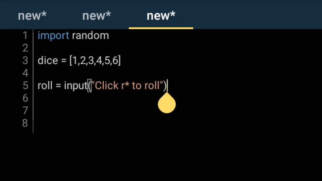 Creating Dice Game in Python