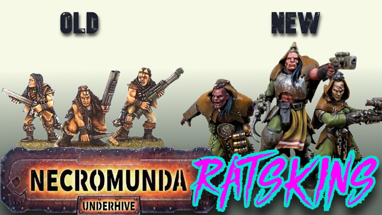 Kitbashing an OLD NECROMUNDA GANG - RATSKINS | Speedpainting tips & how to paint faces