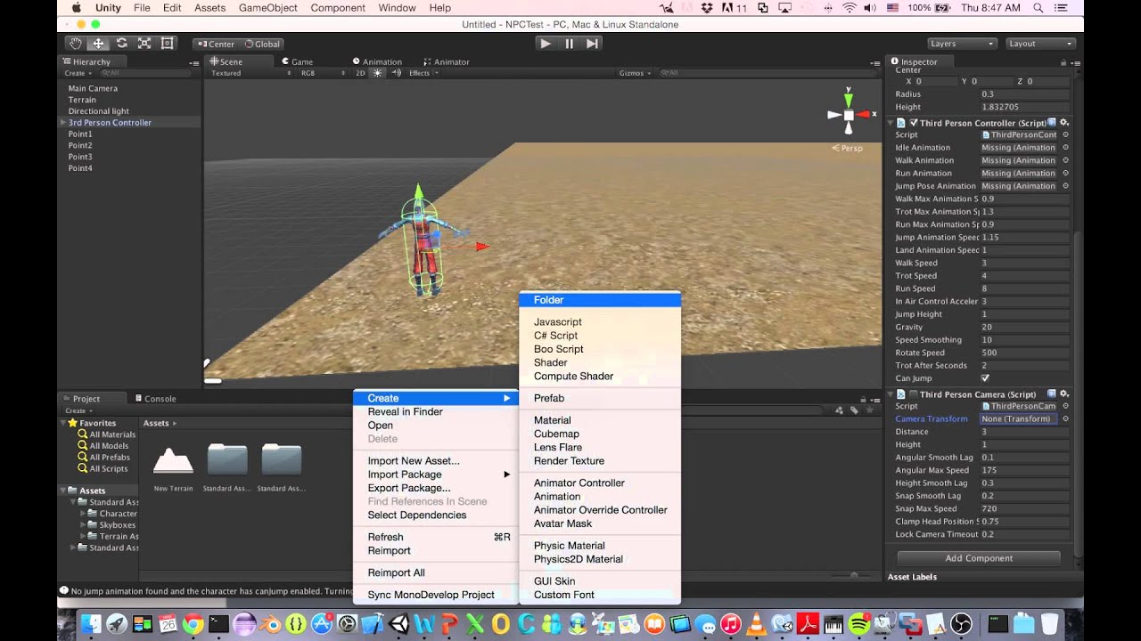 Unity3D NPC01 FollowPoints