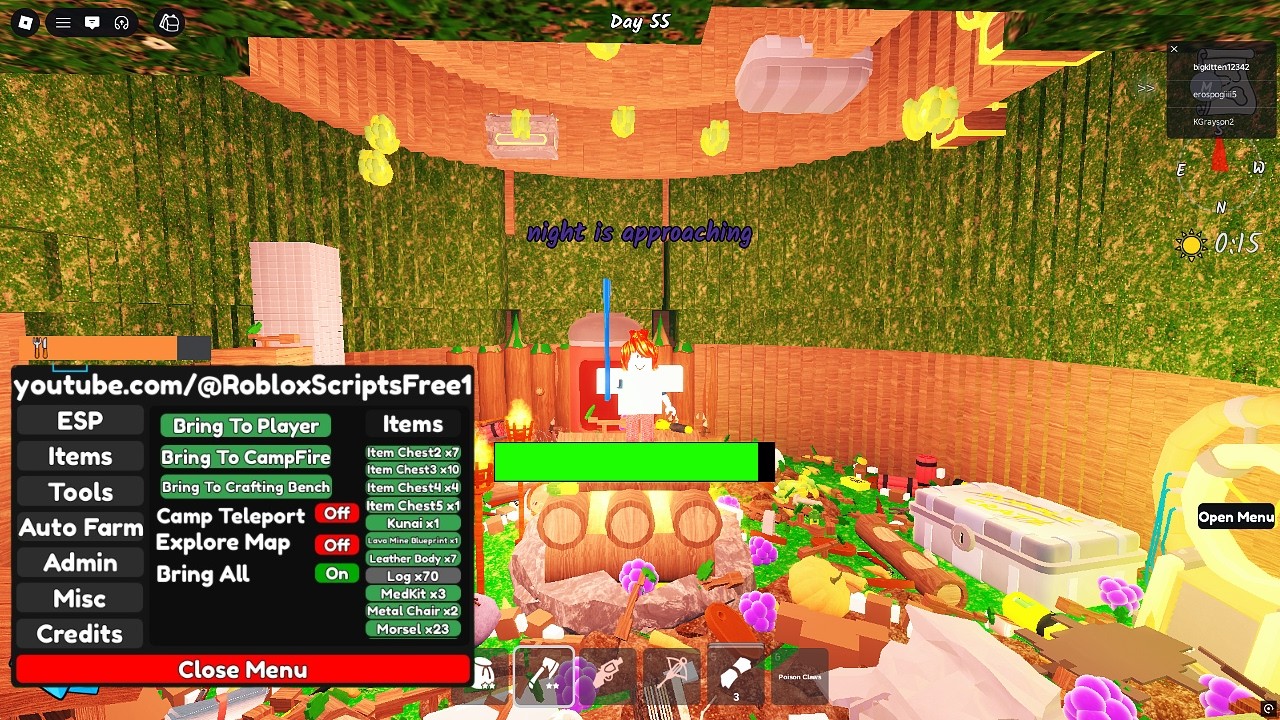 BEST 99 Nights In The Forest Roblox Script Admin Commands