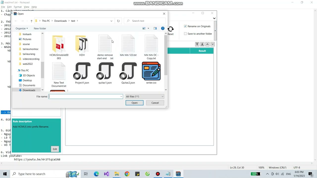 [FIT-HCMUS][Đồ án window] Đồ án Batch Rename.
