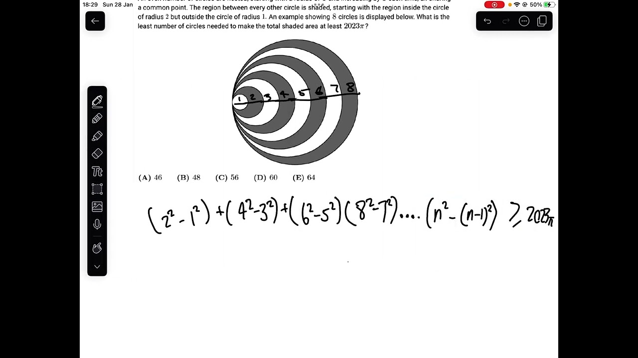 AMC10A 2023 Problem 15 Solution | CosineMethod