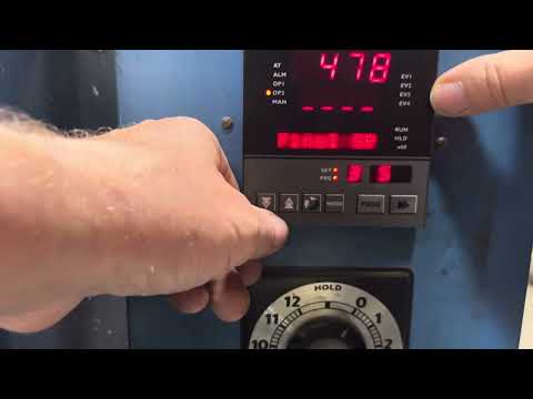 West 4400 temperature controller entering a program