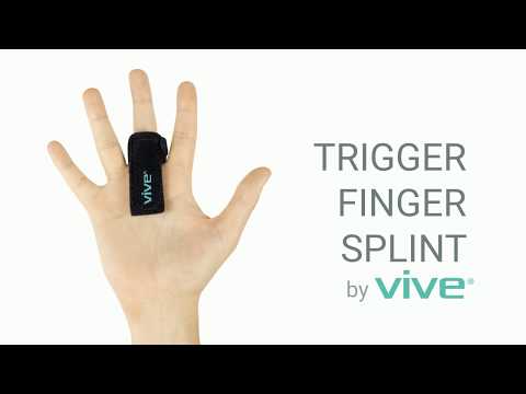 Trigger Finger Splint by Vive - Best Support Brace For Straightening Curved, Bent & Locked - Thumb
