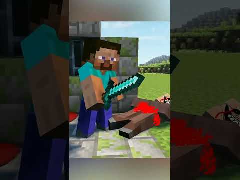 Steve become Herobrine #shorts #minecraft #gaming