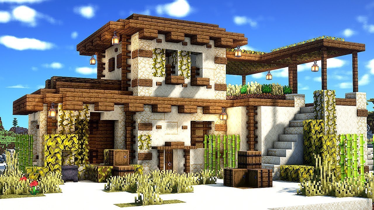 Minecraft: How to build Desert House Survival base Quick Tutorial