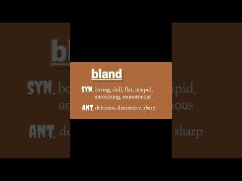 Synonyms and Antonyms - B - 3