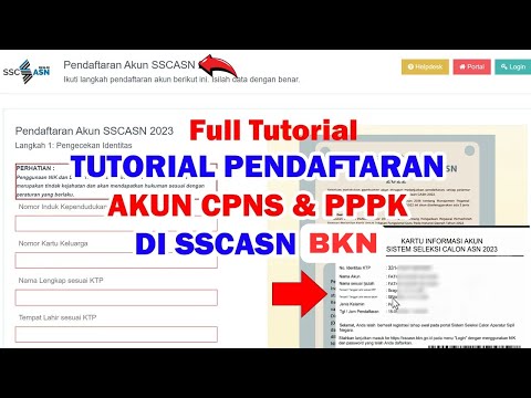 Cara Pendaftaran Akun SSCASN | CPNS dan PPPK