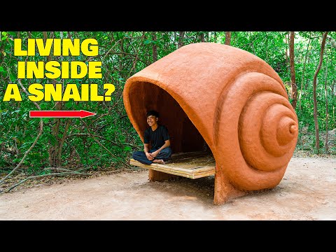I Built a Giant Snail House in the Wilderness – Unbelievable!