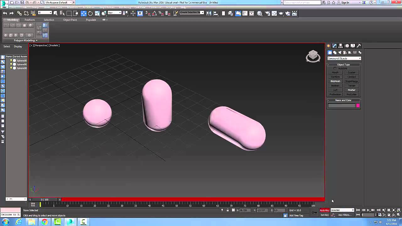 3ds Max  14-11 Morph Compound Objects