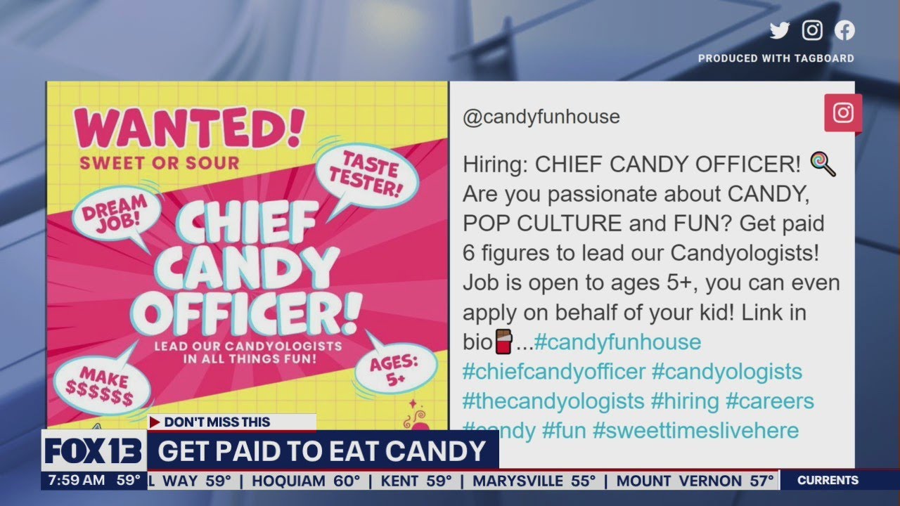 Candy Funhouse is hiring a Chief Candy Officer to test their candy | FOX 13 Seattle