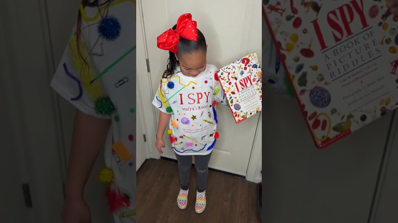 Book Character Day! 🕵️‍♀️#ispy #ispybooks # #books #kidsdiy #diy
