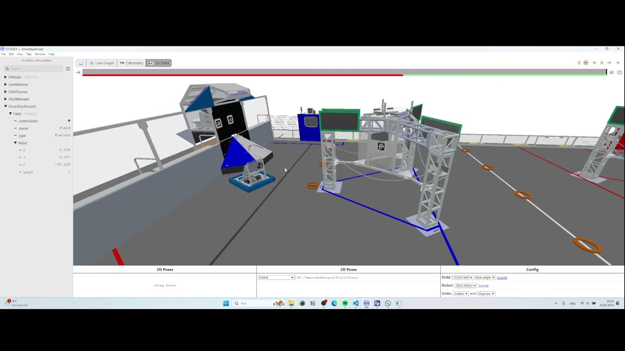 FRC Path Planner 2024 Trial on Simulation