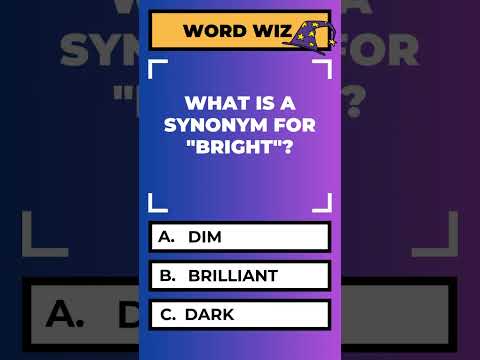 Word Wiz: Find Synonyms for 'Bright'