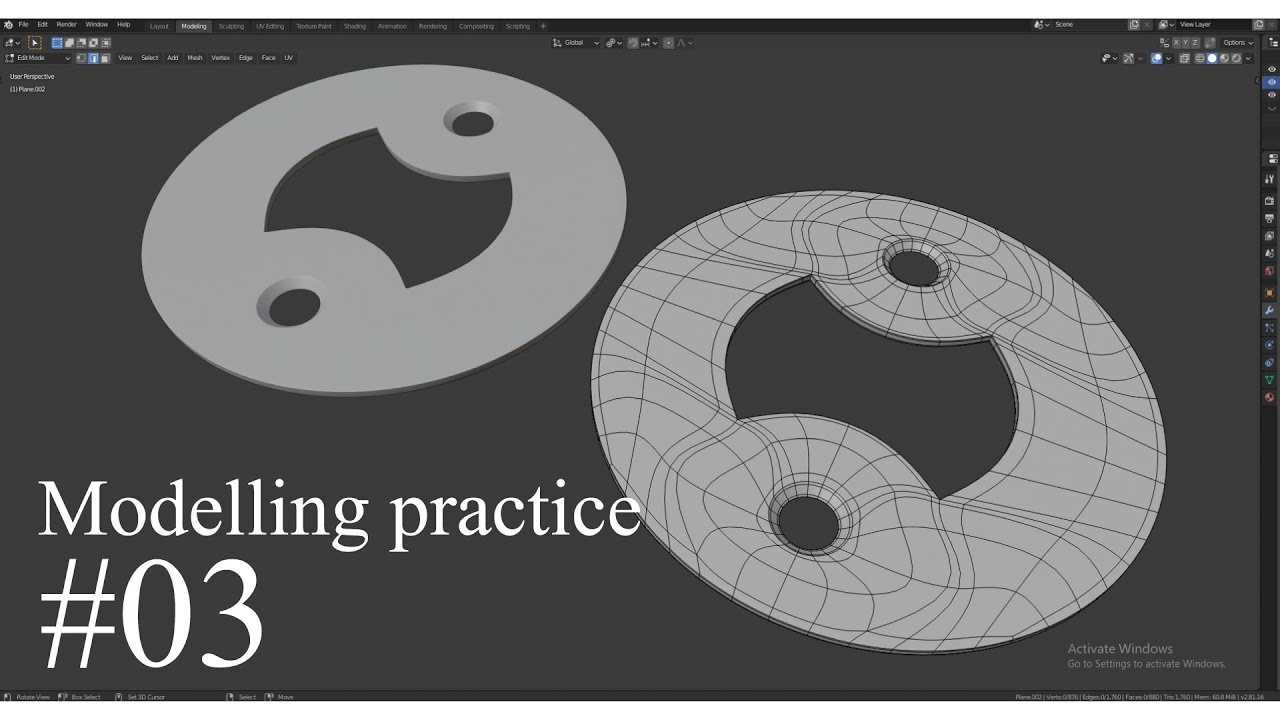 Modeling practice #03 | Blender 2.81a