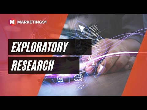 Exploratory Research - Steps, Types, Methods, Characteristics and Advantages (Marketing video 312)