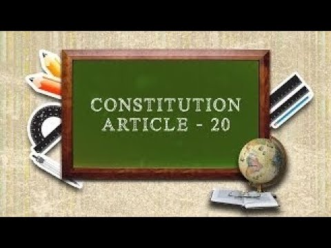 Article 20 of Constitution of India