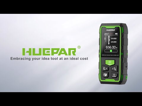 Huepar 656Ft Green-Beam Dual Laser Measuring Tool BLM-60G/BLM-100G
