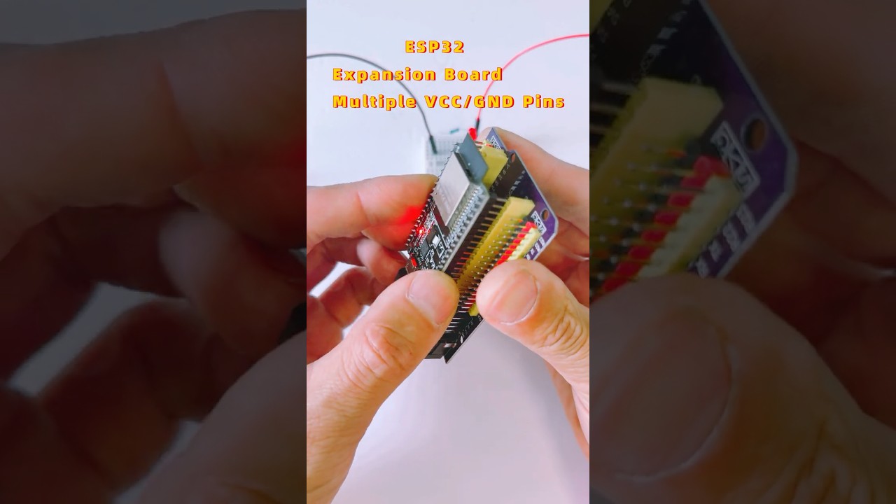 esp 32 Tutorial 2: ESP32 Expansion Board with Multiple VCC/GND Pins #esp32tutorial  #arduino