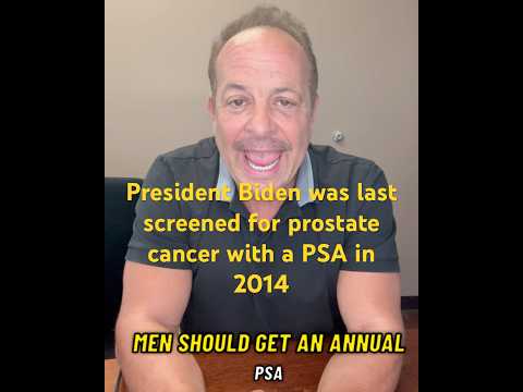 President Biden was last screened for prostate cancer with a PSA in 2014 #prostatecancer #psa