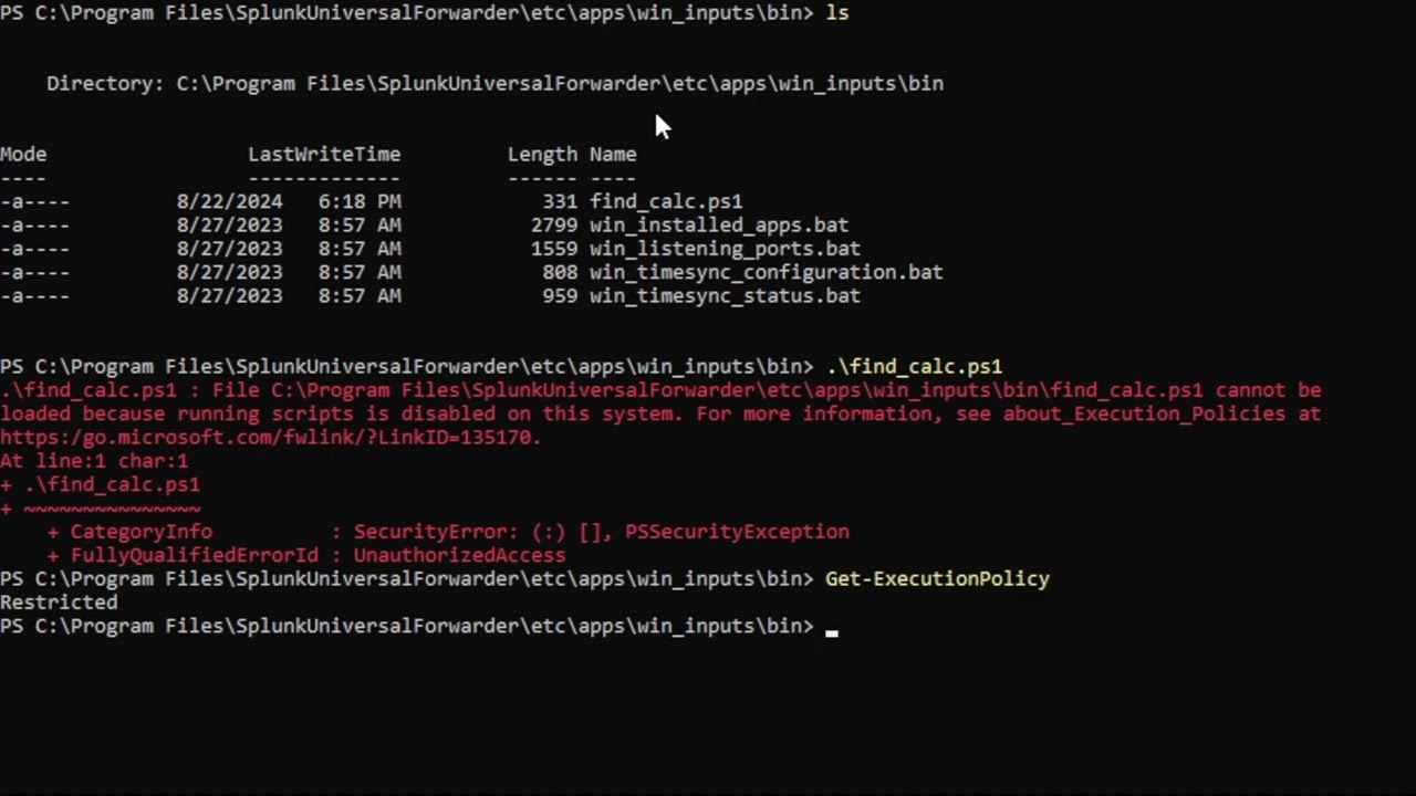 Using PowerShell Scripted Inputs to Collect Windows Data in Splunk