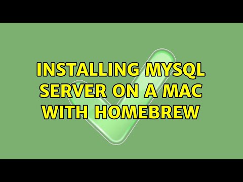 Installing MySQL Server on a Mac with Homebrew