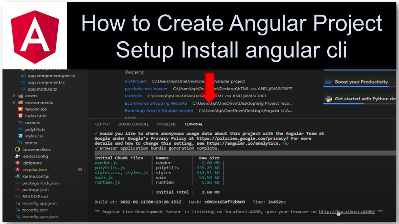 How To Create Angular Project Setup | Install Angular cli