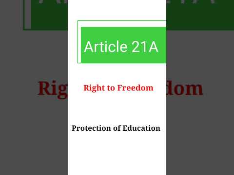 Article 21A #articles #indianconstitution #ssc #sscmts #ssccgl #sscchsl #mts@compitativeheadlines
