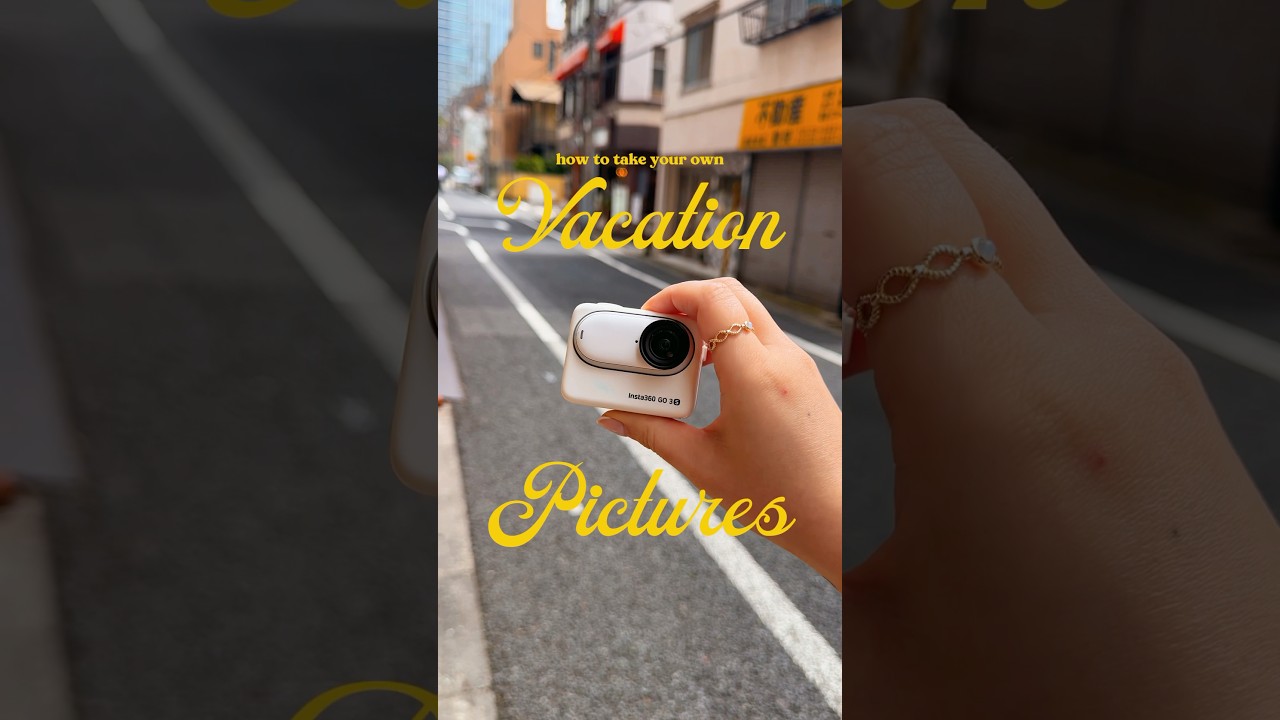 I love my insta360 go 3 for pics! Here’s how I take pictures of myself on vacation #insta360