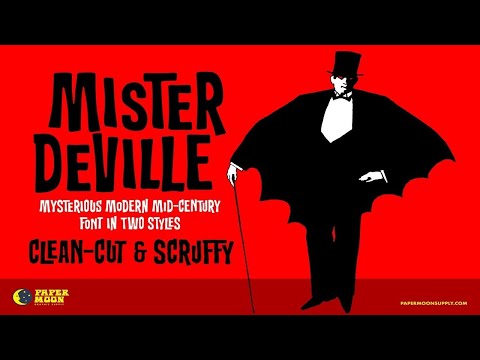 PM Mister DeVille Midcentury Font Font Free Download