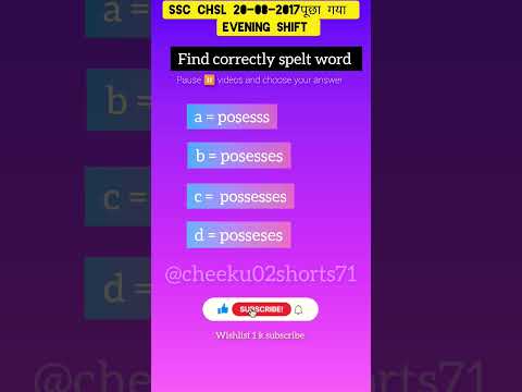 choose word spell / #synonyms #vocablory #englishvocablory #sscchsl #antonynms #dailynewspaper #feed