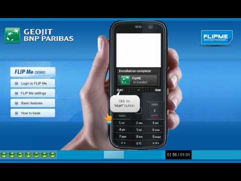 Geojit BNP Paribas Financial Services Ltd Mobile Trading Application (FLIP Me) Downloading Demo