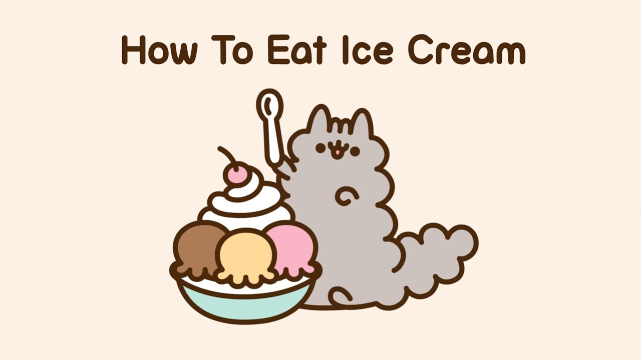 Pusheen: How To Eat Ice Cream