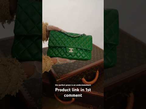 Elevate Your Style with the 19B Dark Green Chanel Classic Flap β¨ #chanelbag #redeluxe #shorts