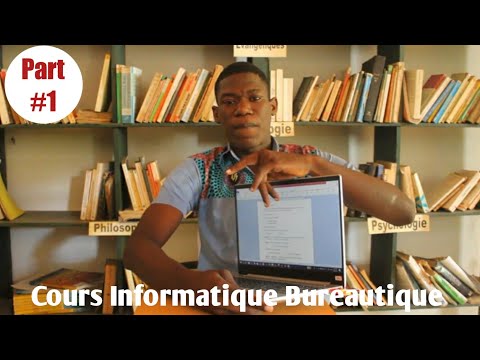 Introduction au cours Informatique Bureautique Part 1