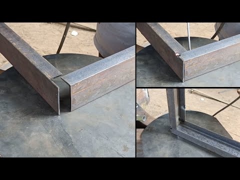 Joining Channel Iron  At 90 Degrees Using An Easy Joint