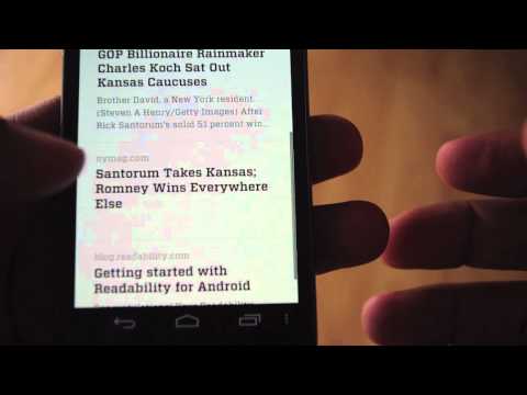 Readability Android App Walkthrough