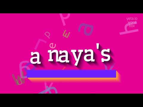 How to say "anaya's"! (High Quality Voices)