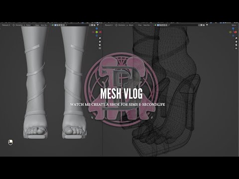 Shoe Design Tutorial for Sims 4 & Secondlife